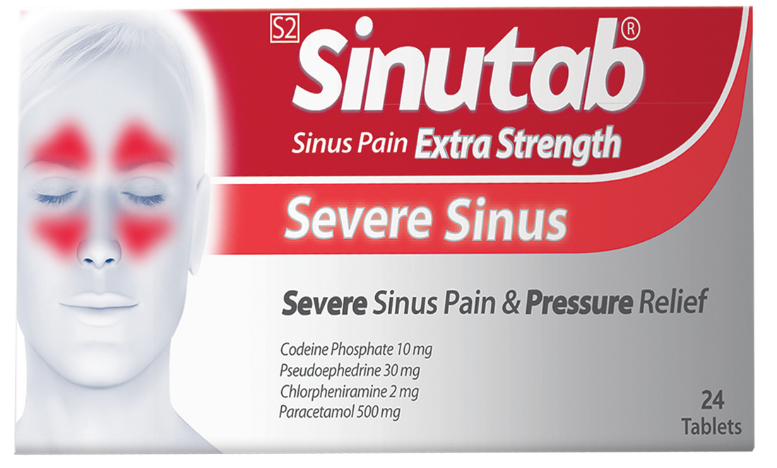 Sinutab Sinus Pain Extra Strength tablets – City Plaza Pharmacy
